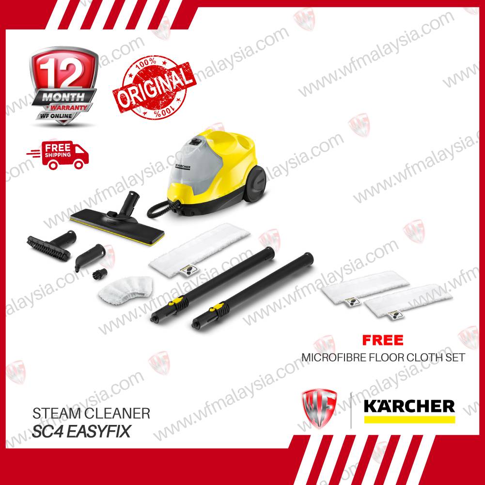 KARCHER STEAM CLEANER SC 4 EASYFIX 2000W Floor Cleaning Cloth (ONE YEAR ...