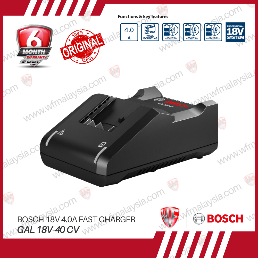 Bosch Original GAL 18V-40 CV Charger GAL18V-40CV